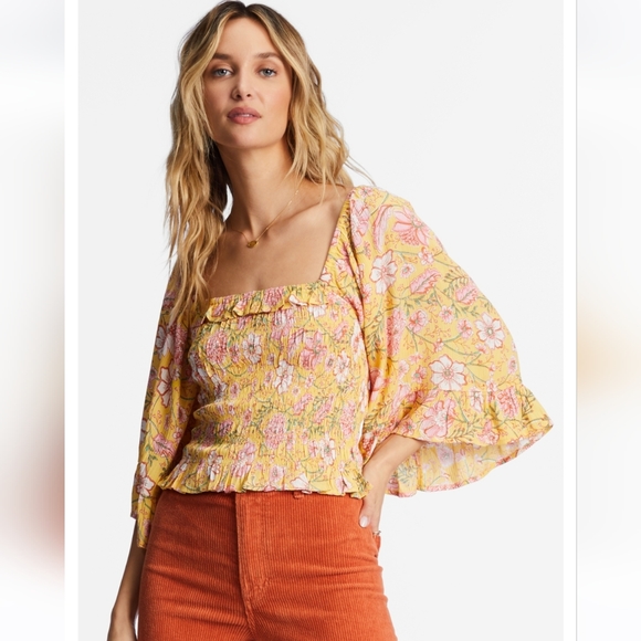 Billabong | Tops | New Billabong Be My Babe Bell Sleeve Top | Poshmark